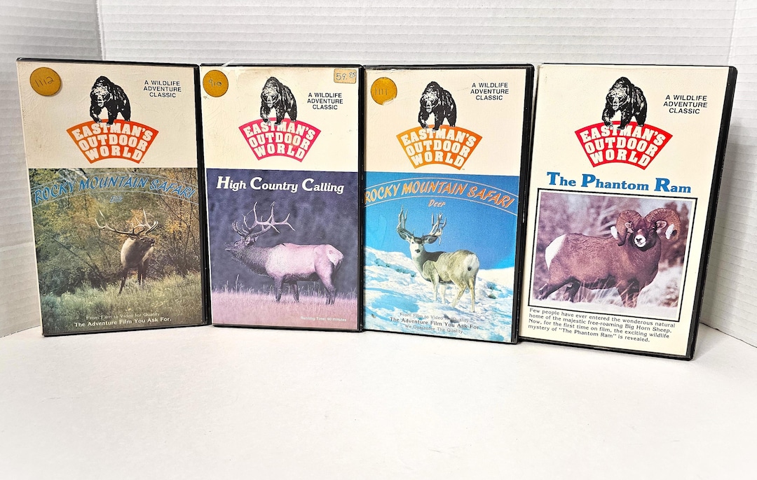 4 Gordon Eastman Outdoor World VHS the Phantom Ram Rocky Mountain ...