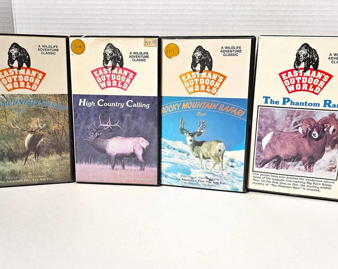4 Gordon Eastman Outdoor World VHS the Phantom Ram Rocky Mountain ...