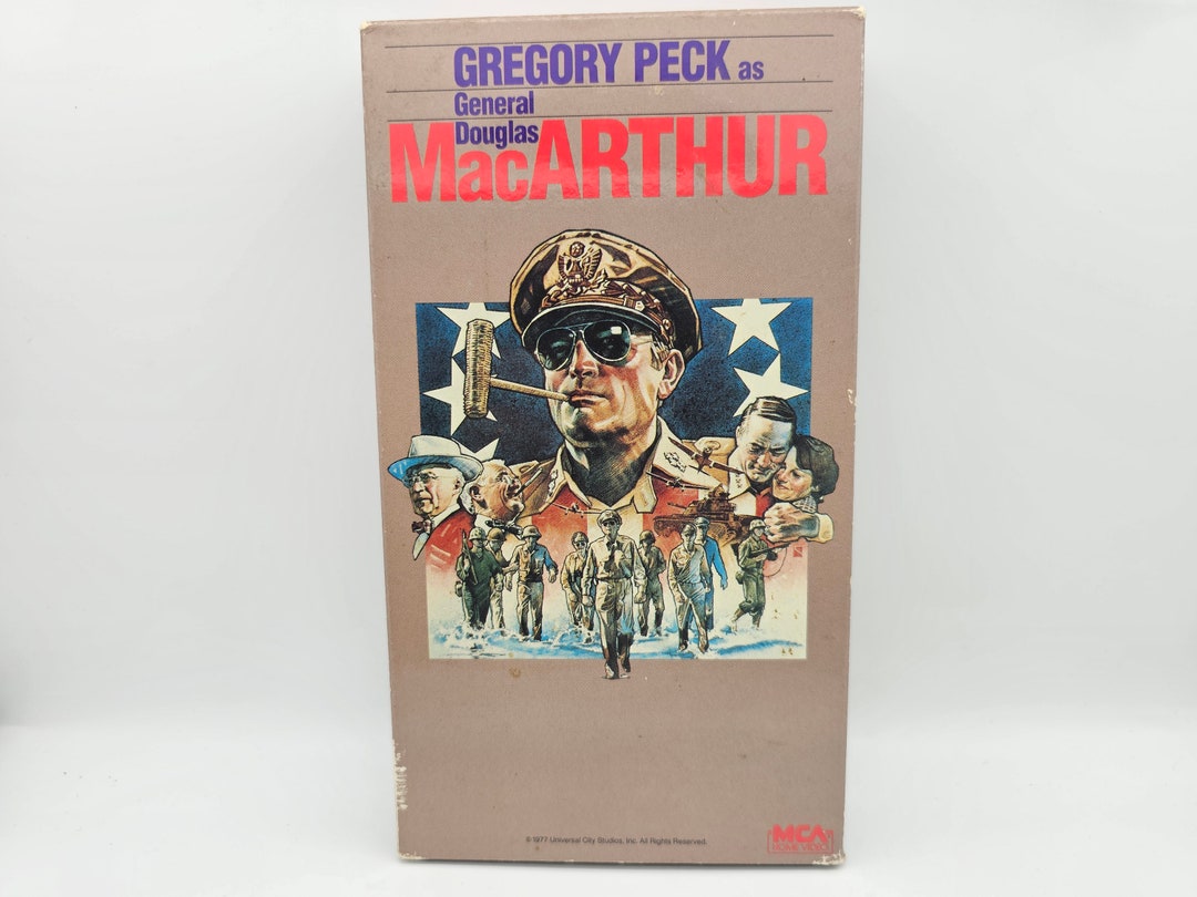Macarthur VHS Movie Vintage Gregory Peck General Douglas Videocassette ...
