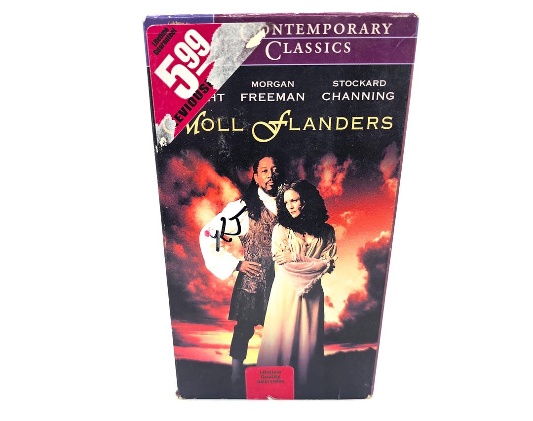 Moll Flanders VHS Movie Vintage Morgan Freeman Videocassette MGM Home ...