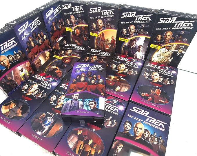 16 Star Trek VHS the Next Generation TV Series Collection Lot Vintage ...