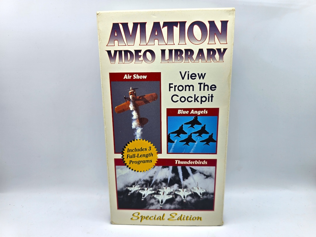 Aviation Video Library VHS View From the Cockpit Air Show Blue Angels ...