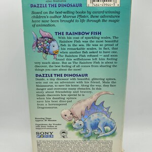 The Rainbow Fish VHS Dazzle the Dinosaur Doors of Wonder Vintage Sony ...