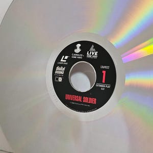 Universal Soldier Laserdisc Movie Vintage Jean-claude Van Damme Dolph ...