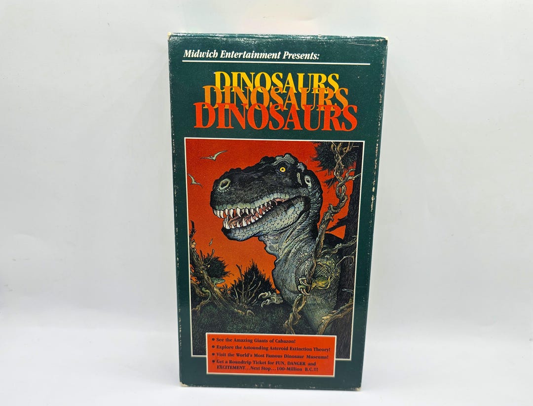 Dinosaurs Dinosaurs Dinosaurs VHS Vintage 80's Rare Videocassette Tape Midwich Entertainment ...