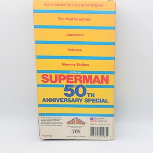 Superman 50th Anniversary Special VHS Special Collectors Edition 1987 ...