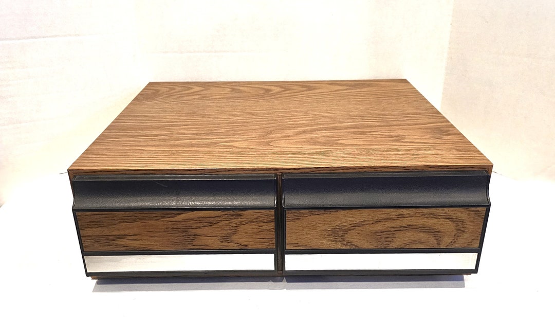 Vintage VHS Drawer Storage Case Holds 24 Video Cassette Tape Holder ...
