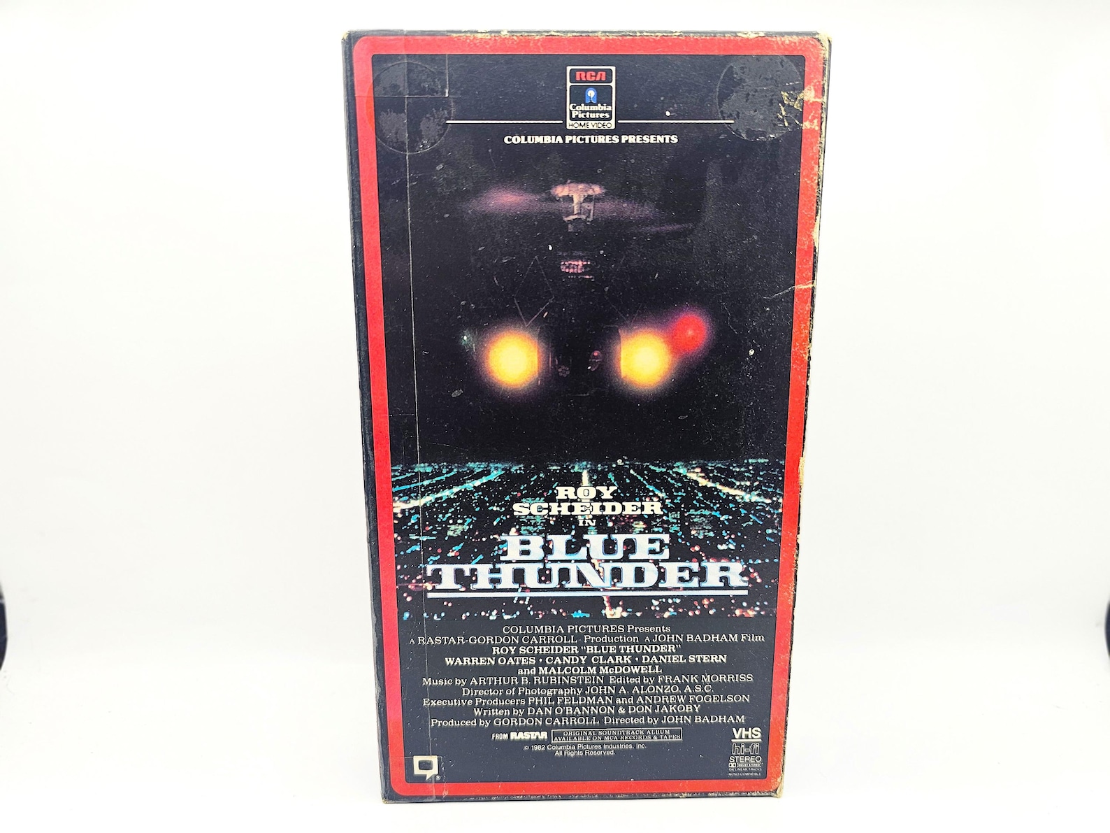 Blue Thunder VHS Movie Vintage Roy Scheider Former Rental Videocassette ...