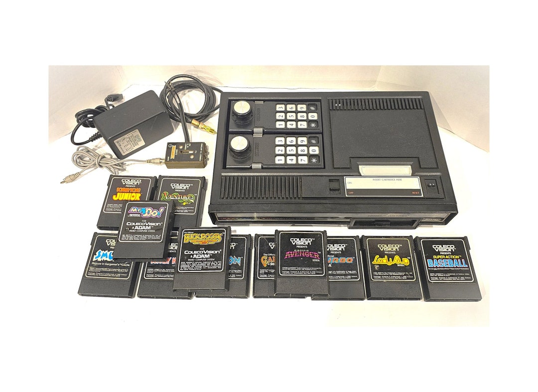 Vintage Colecovision Console W/ 12 Games 2 Controllers Power Supply Mr ...