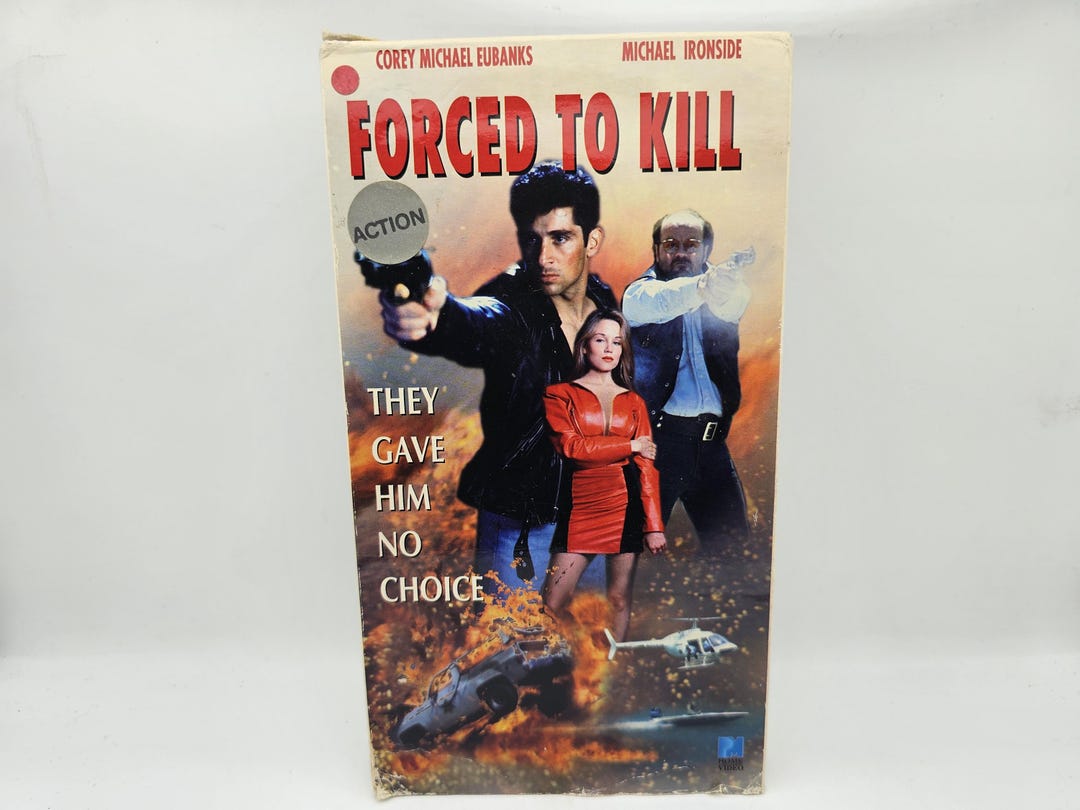 Forced to Kill VHS Corey Michael Eubanks Michael Ironside Videocassette Rare PM Home Video ...