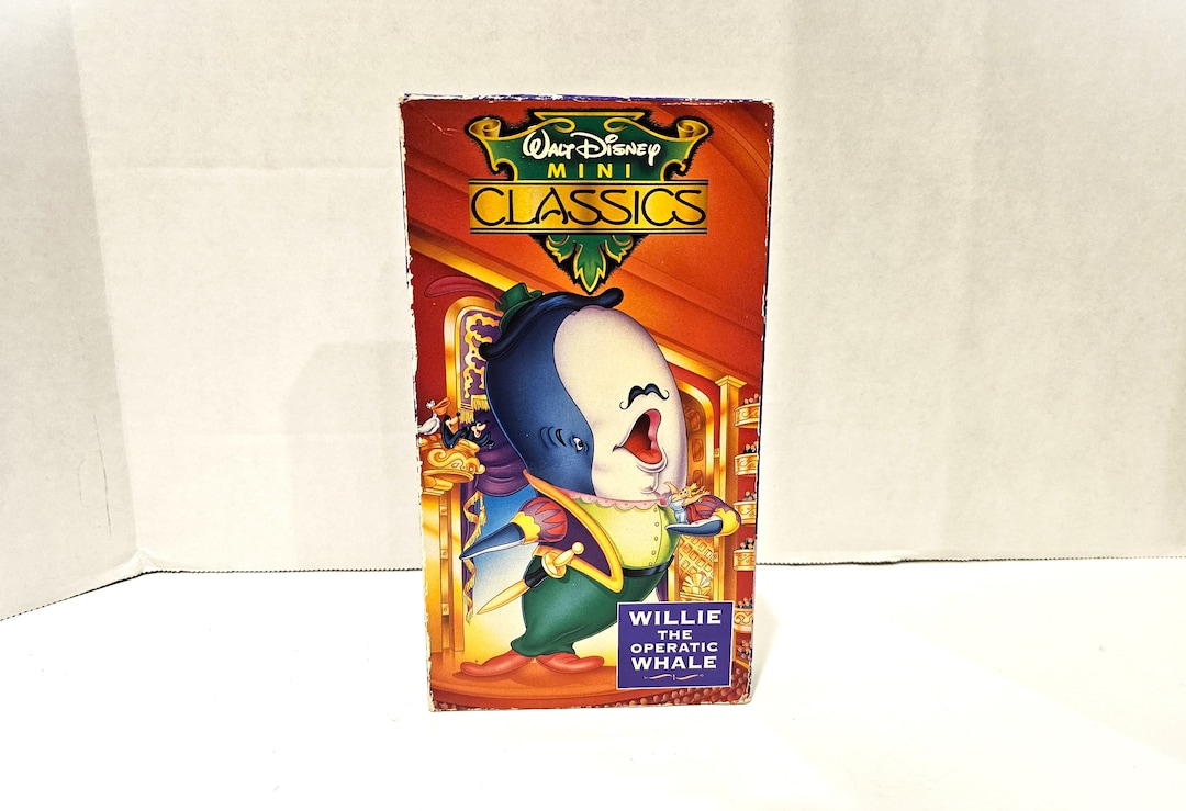 Willie the Operatic Whale VHS Movie Walt Disney Mini Classics Vintage ...