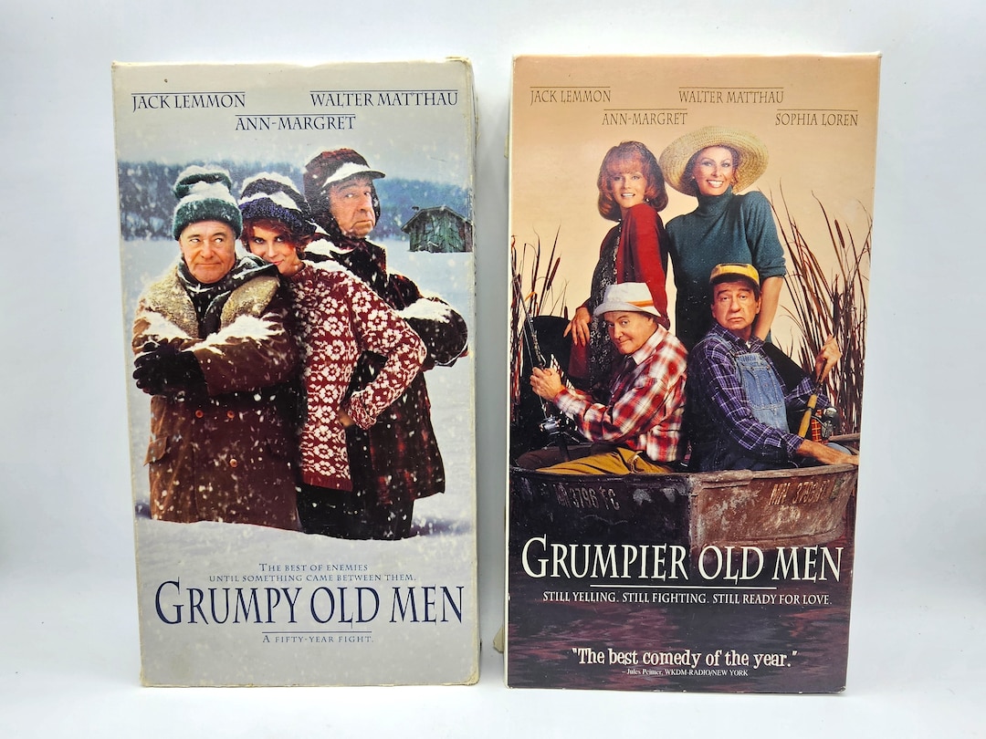 Grumpy Old Men and Grumpier Old Men VHS 2 Movies Videocassette Film ...