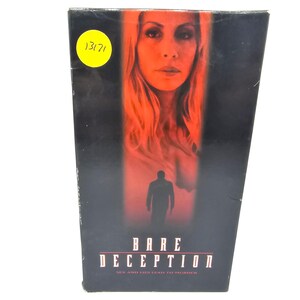 Bare Deception VHS Movie Vintage Tane Mcclure Videocassette Former Blockbuster Rental - Etsy