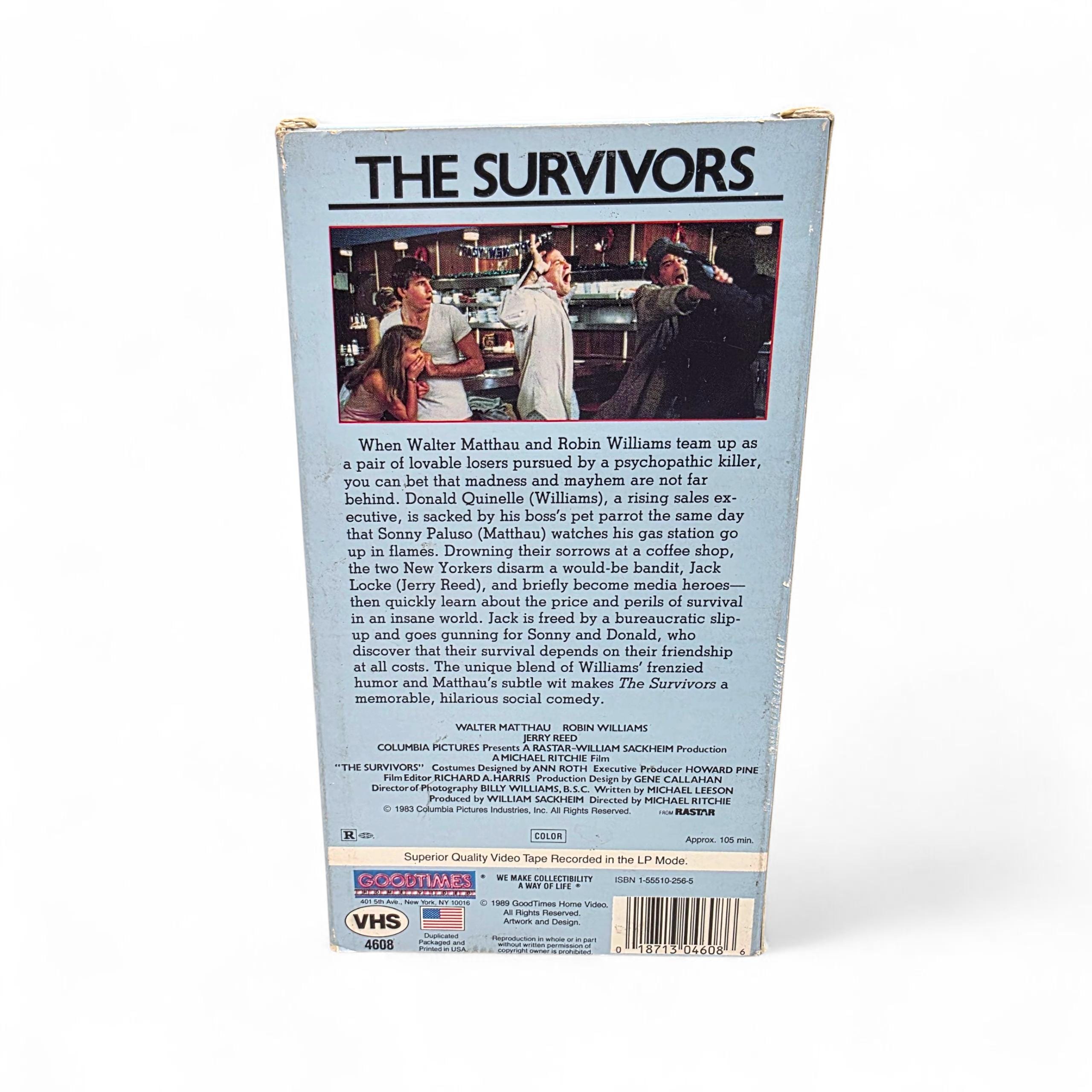 The Survivors VHS Movie Vintage Walter Matthau Robin Williams Vintage ...