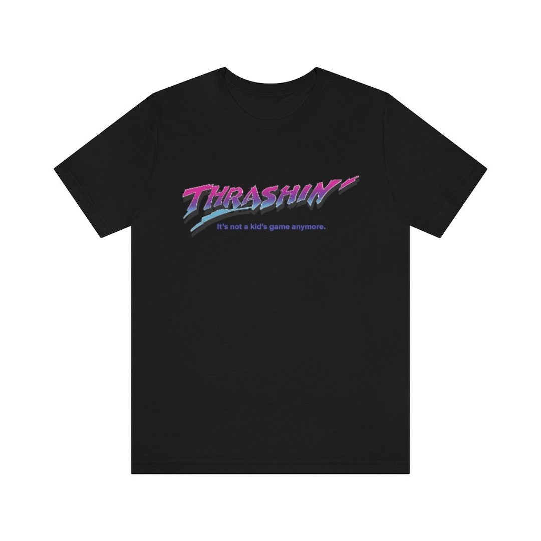 Thrashin' T-shirt Black Retro 80's Movie Tee - Etsy