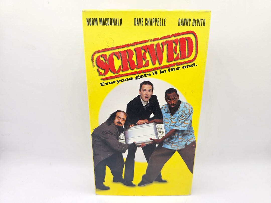 Screwed VHS Movie Norm Macdonald Dave Chappelle Danny Devito ...