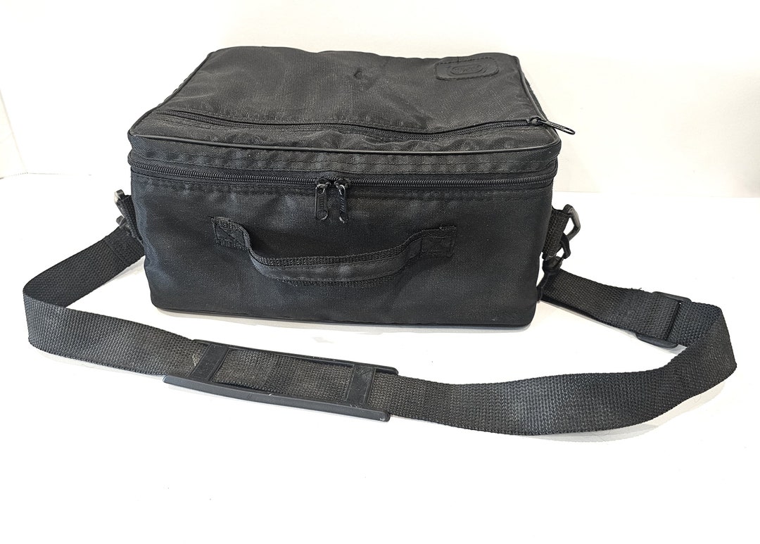 Vintage 30 CD Storage Bag Case Compact Disc Holder Shoulder Strap ...