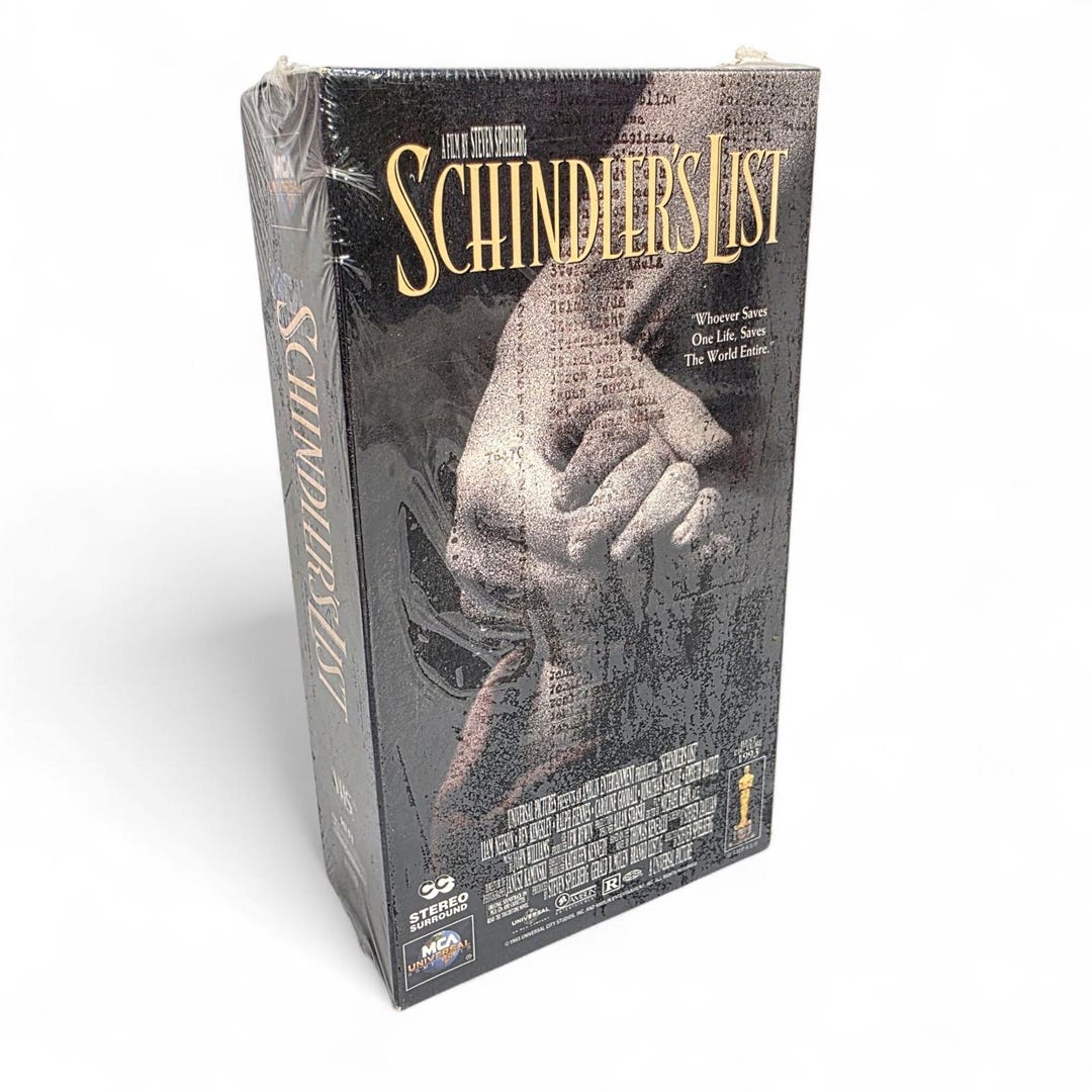 Schindlers List VHS 2-tape Set Sealed NEW Movie 1994 Steven Spielberg ...