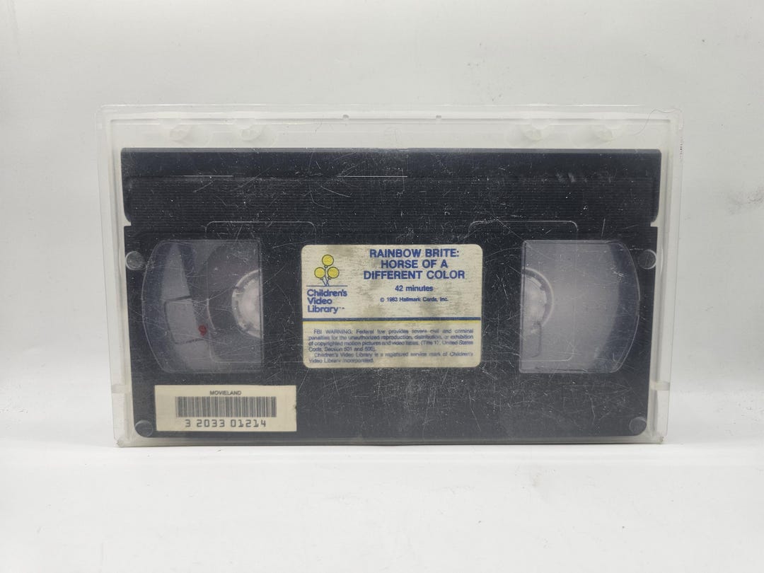 Rainbow Brite VHS Horse of A Different Color Videocassette Vintage 80's ...
