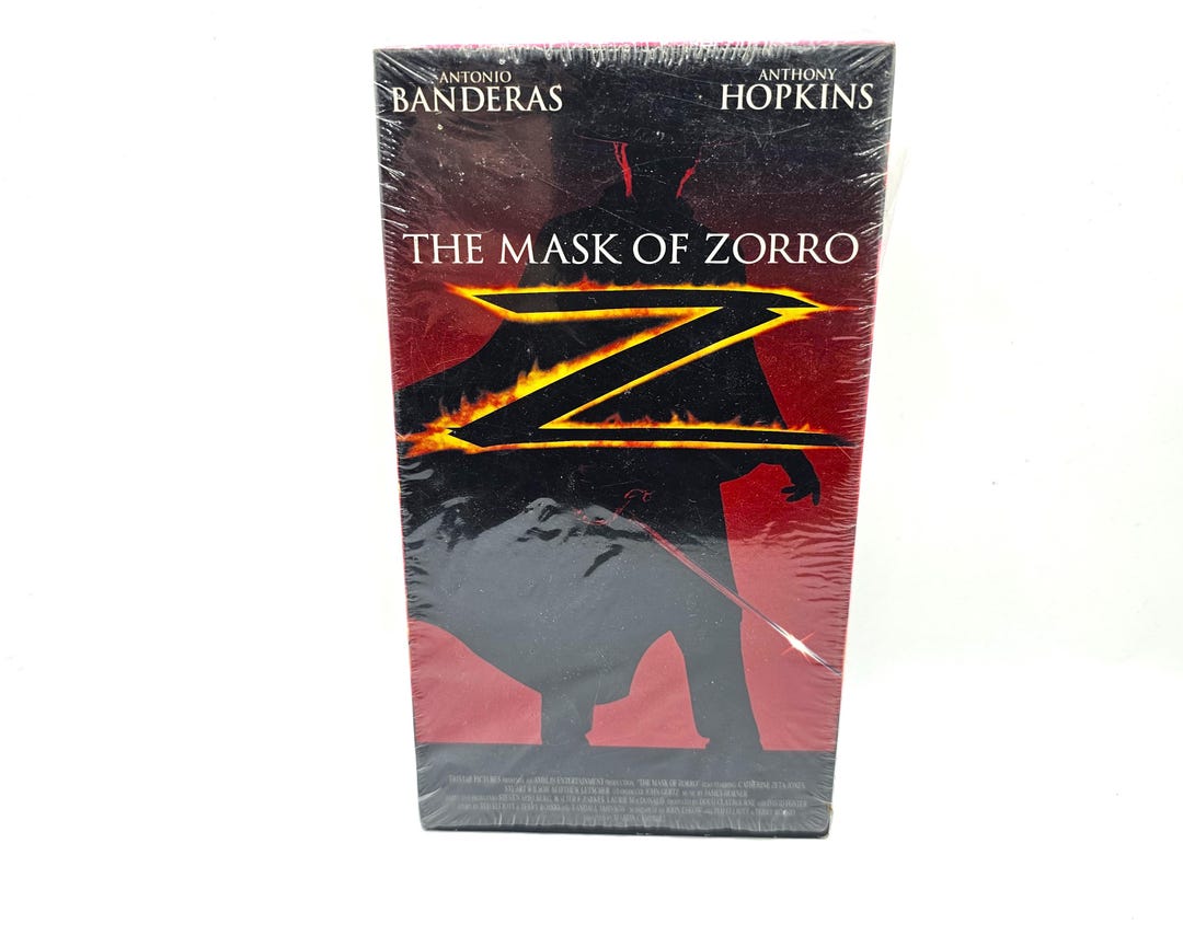 The Mask of Zorro VHS Movie Antonia Banderas Anthony Hopkins ...
