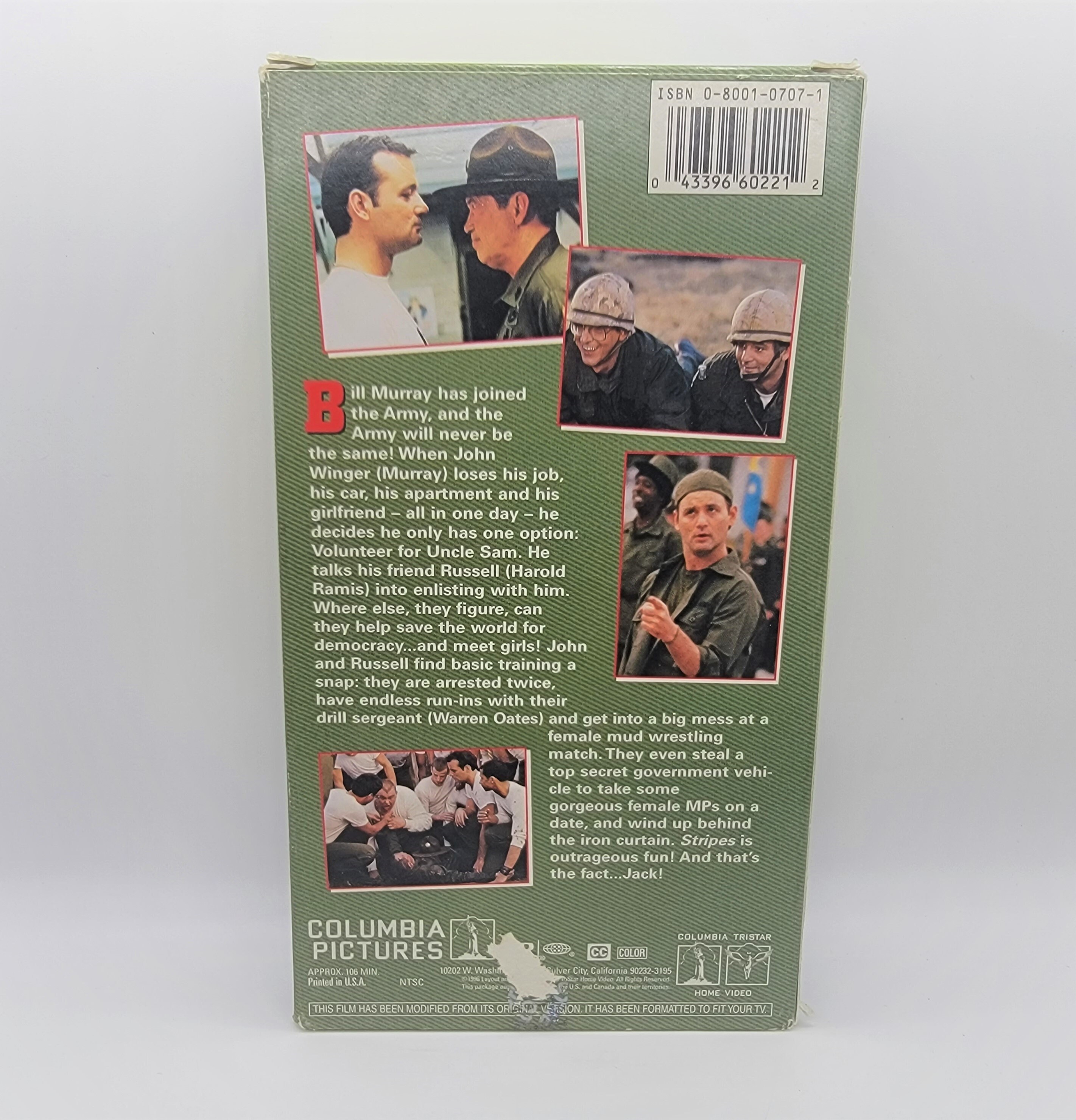 Stripes VHS Movie Bill Murray John Candy Harold Ramis - Etsy
