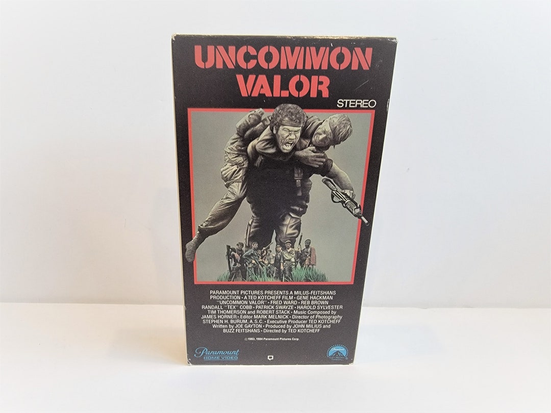 Uncommon Valor VHS Movie Gene Hackman Robert Stack Patrick Swayze ...