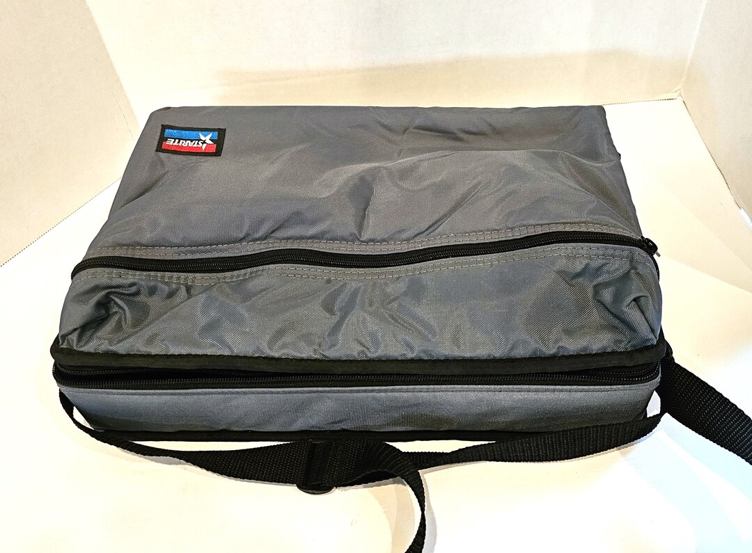 Starite 30 Cassette Tape Holder Storage Case Retro Vintage Grey Nylon ...