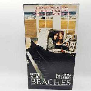 Beaches VHS Movie Starring Bette Midler and Barbara Hershey Vintage 80 ...