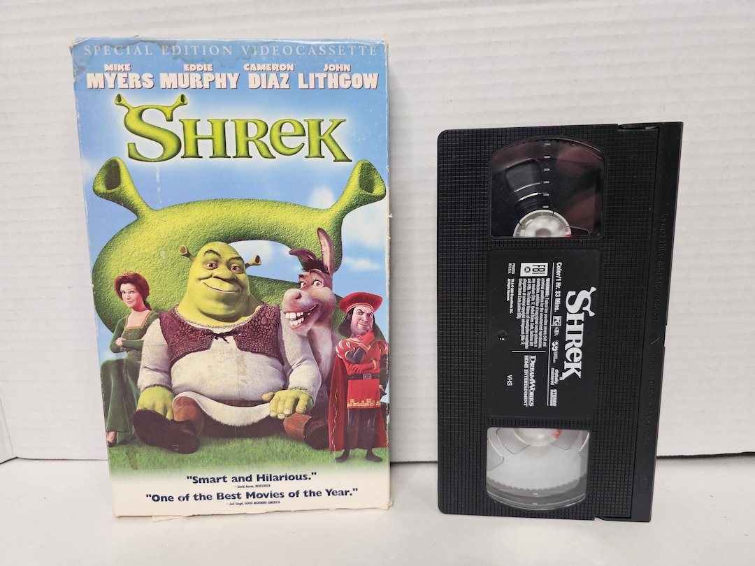 Shrek VHS Special Edition Videocassette Big Box Eddie Murphy Mike Myers ...