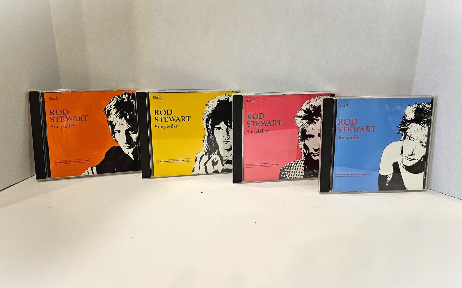 Rod Stewart Storyteller CD 4 Disc Set the Complete Anthology: 1964 1990 ...