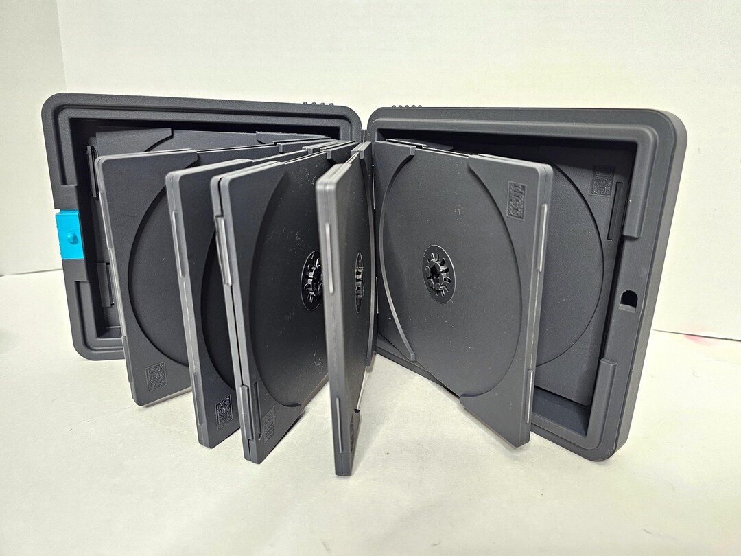 Vintage Laserline Hard Shell CD Wallet Case 12 Compact Disc Holder ...