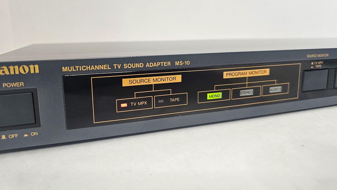 Vintage Canon MS-10 Multichannel TV Sound Adapter for Video Cassette ...