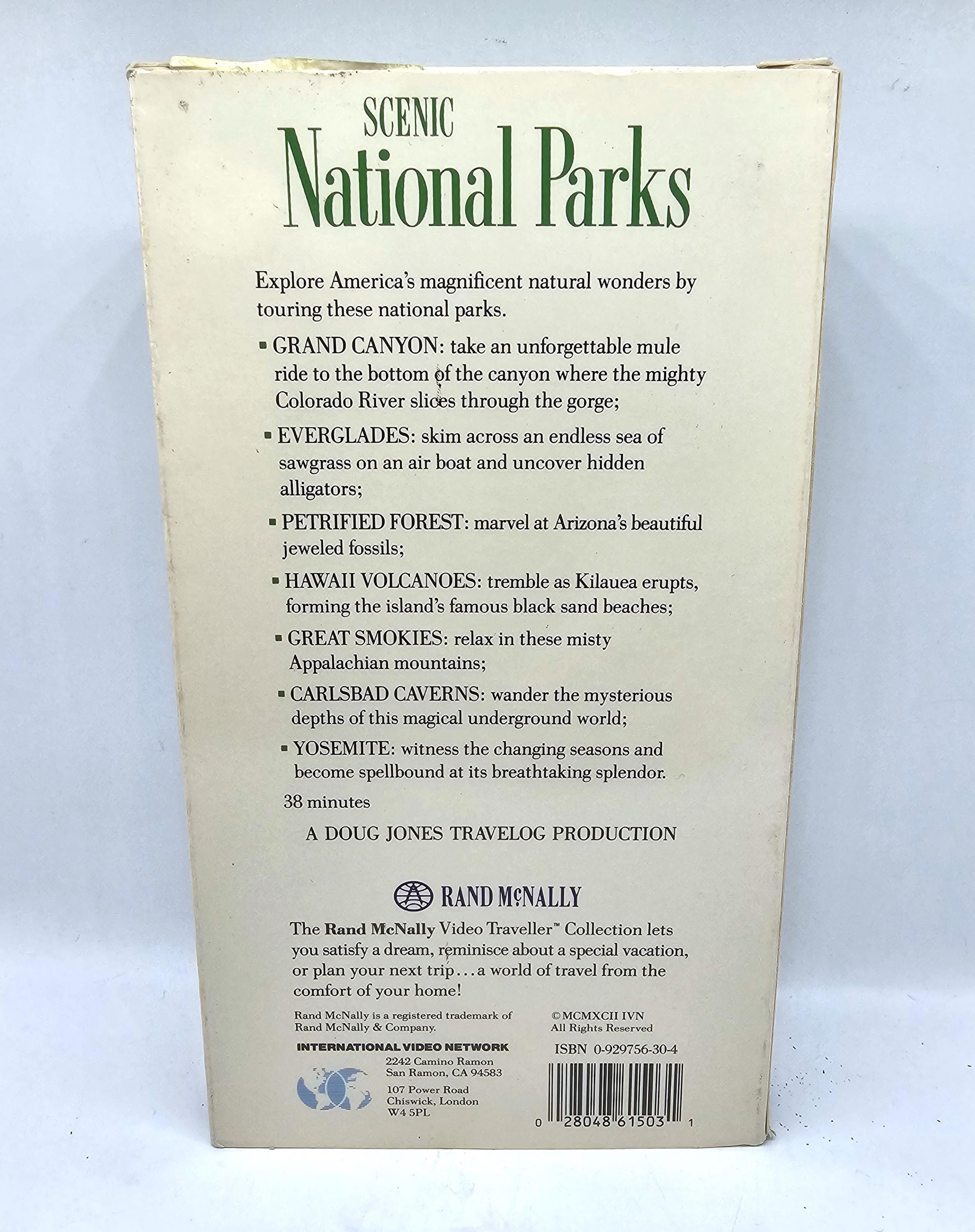Scenic National Parks VHS Vintage Rand Mcnally Video Traveller ...
