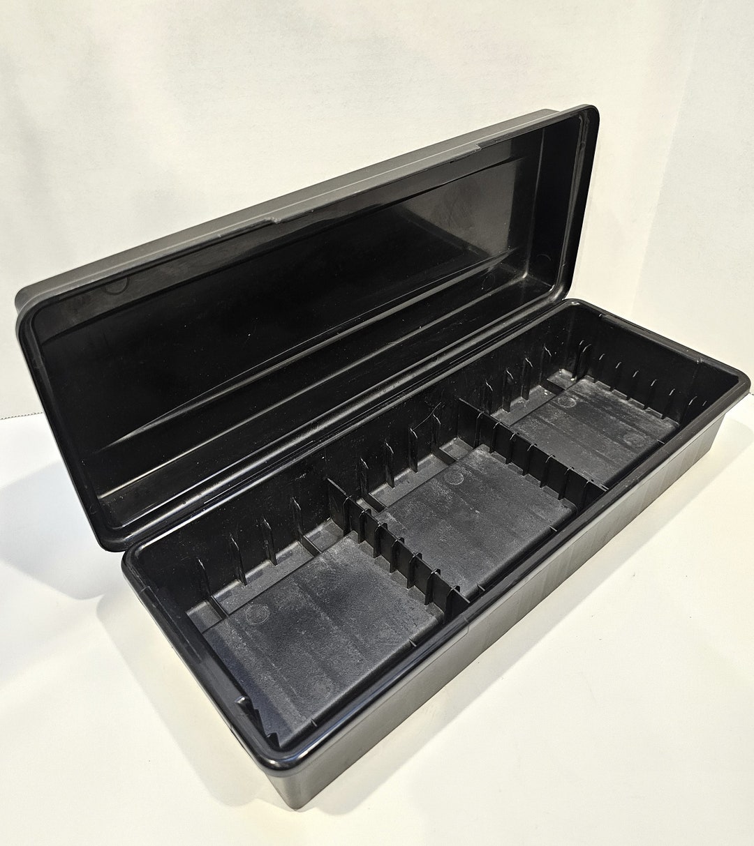 Vintage Cassette Storage Box Case Holds 15 Tapes or 24 Without Case ...