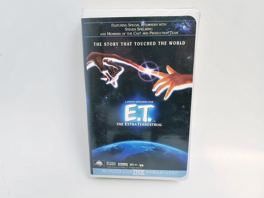 E.T. the Extra Terrestrial VHS Vintage Clamshell Case Steven Spielberg ...