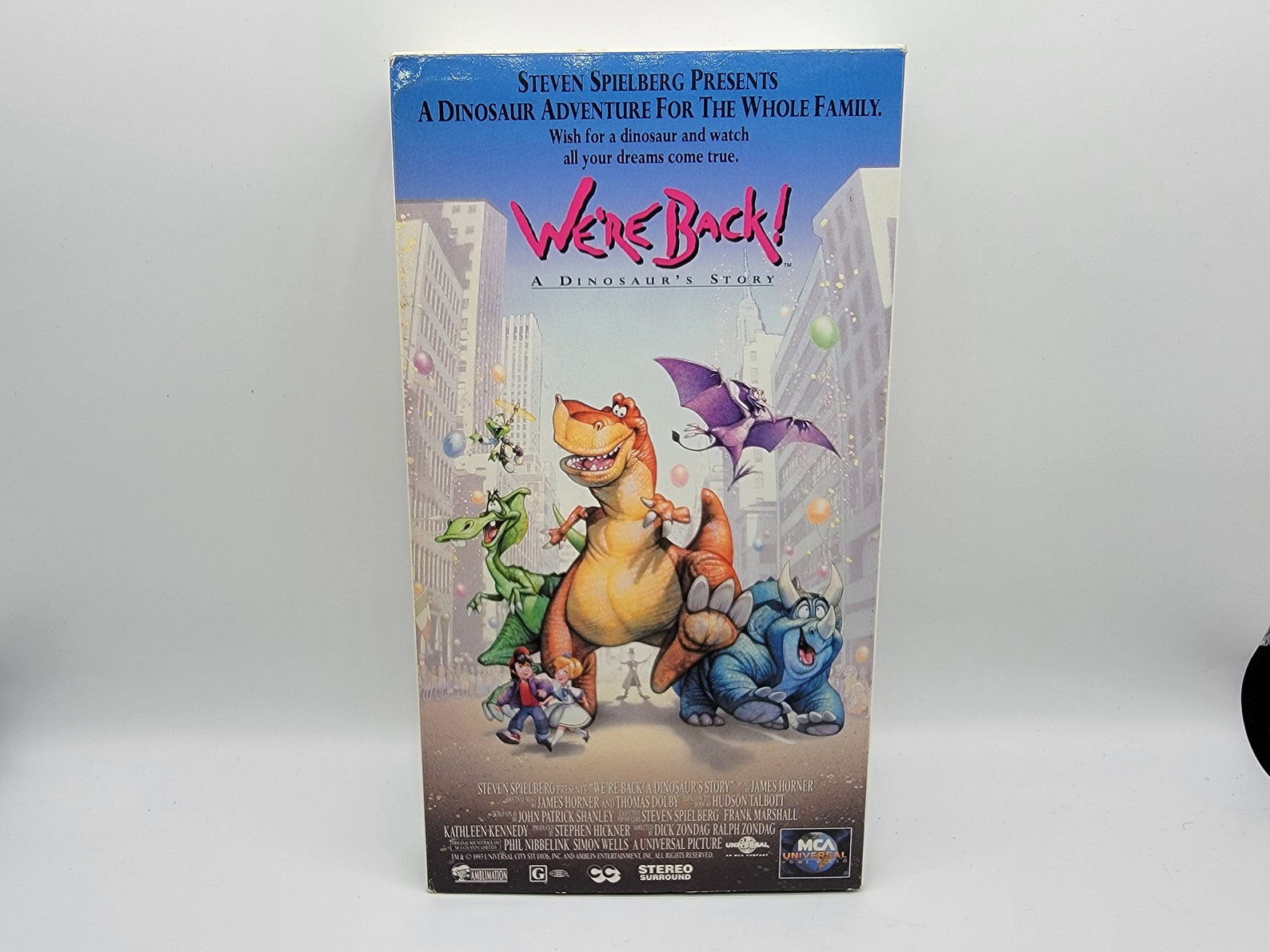 We're Back A Dinosaur's Story VHS Movie Steven Spielberg MCA Home Video ...