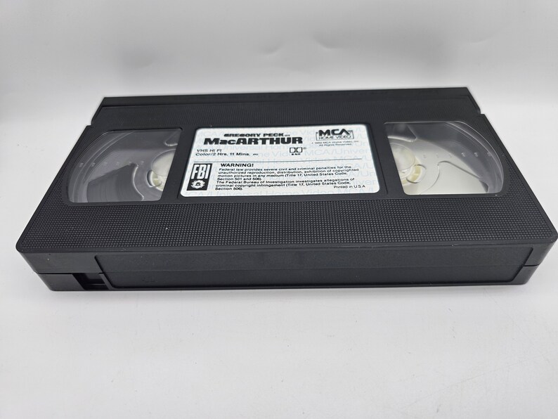 Macarthur VHS Movie Vintage Gregory Peck General Douglas Videocassette ...