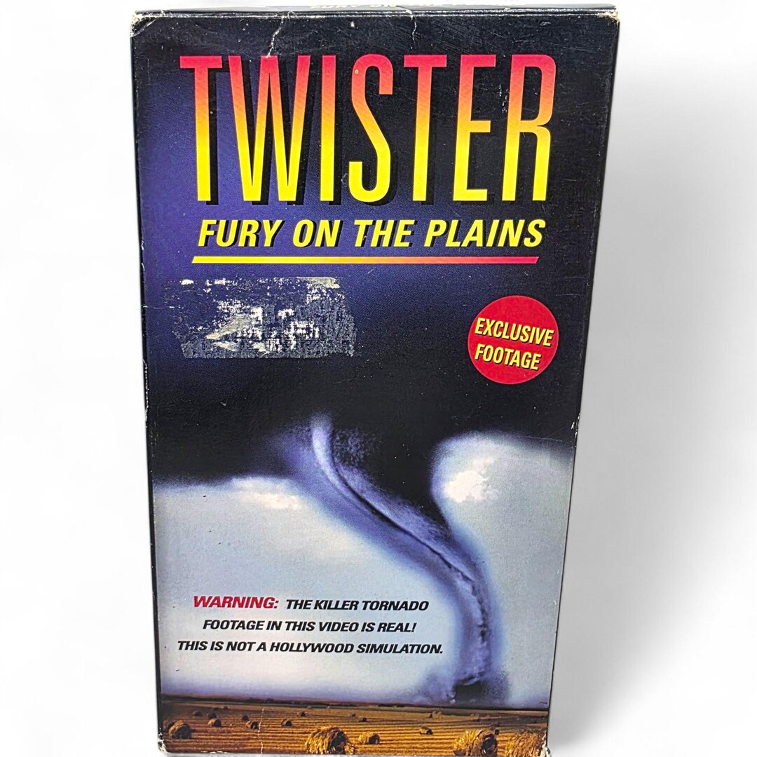 Twister VHS Fury on the Plains Movie Vintage Real Tornado Footage Storm ...