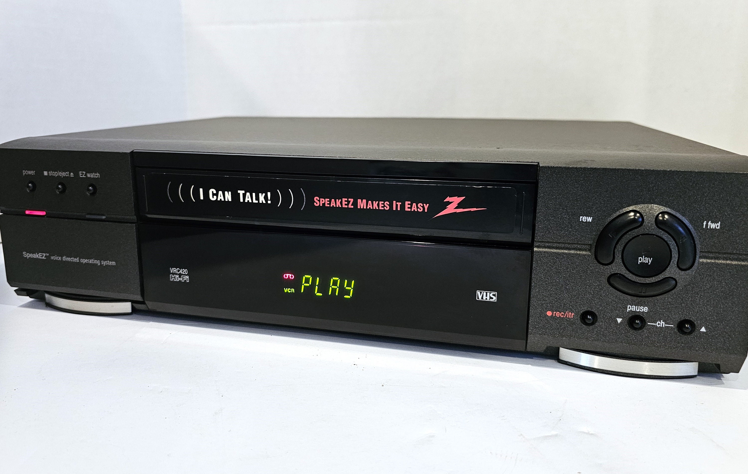 Zenith VCR Hi-fi Stereo Video Cassette Recorder VHS Player VRC420 W/ AV ...