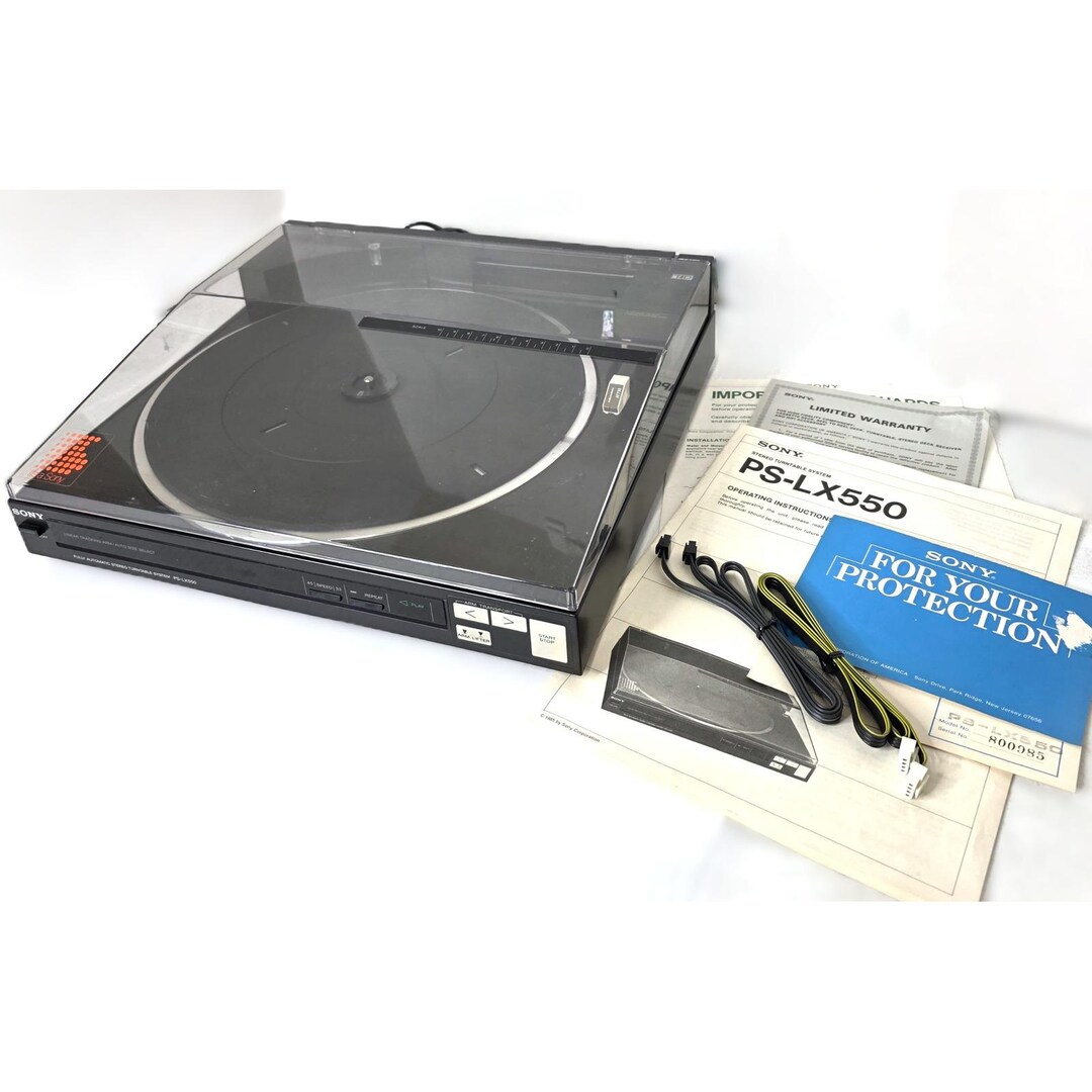 Vintage Sony PS LX550 Fully Automatic Stereo Turntable System 80's ...