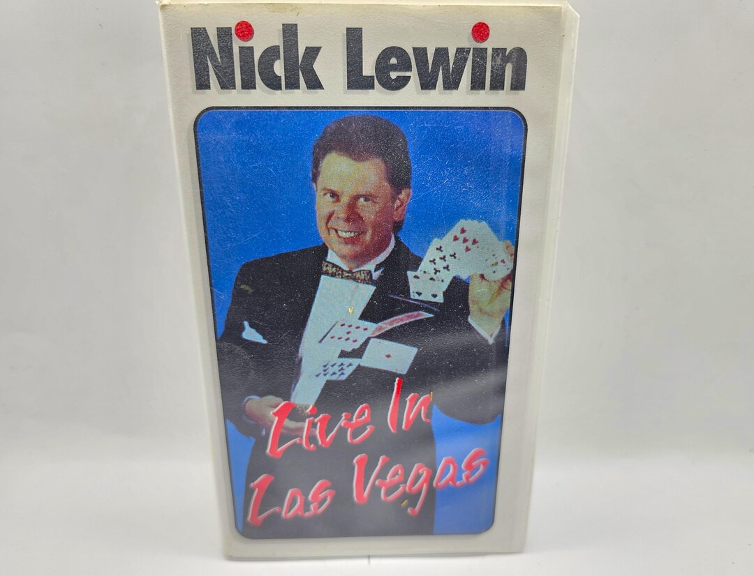 Nick Lewin VHS Live in Las Vegas Signed Autographed Magician Magic ...