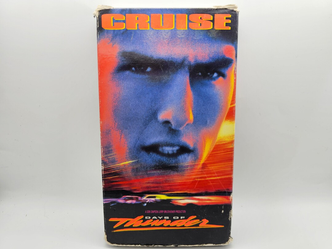 Days of Thunder VHS Movie Vintage Tom Cruise Videocassette Paramount ...