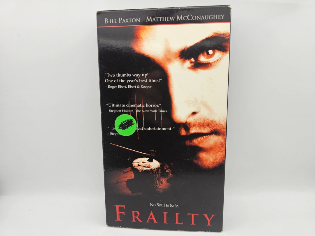 Frailty VHS Movie Bill Paxton Matthew Mcconaughey Videocassette - Etsy