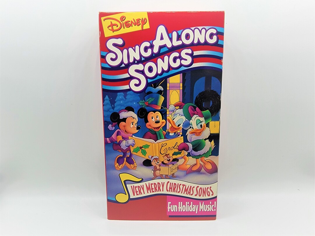 Disney's Sing Along Songs Very Merry Christmas Songs VHS Videocassette ...