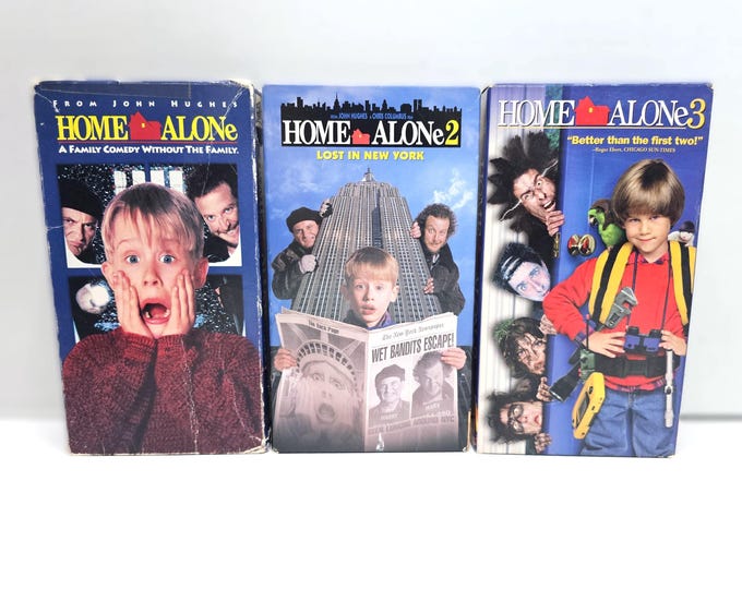 Home Alone VHS 1 2 and 3 Movie Lost in New York Videocassettes Vintage ...