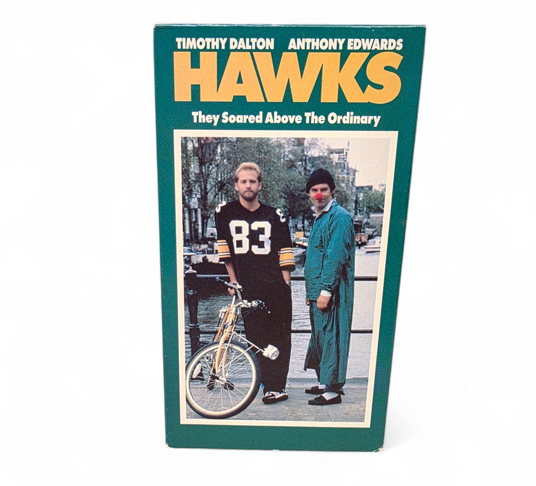 Hawks VHS Movie Timothy Dalton Anthony Edwards Vintage Videocassette ...