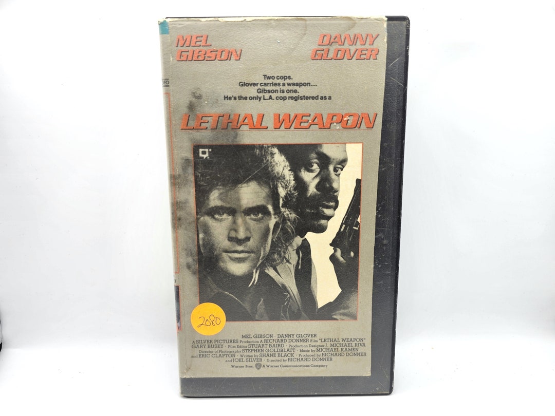 Lethal Weapon VHS Vintage Movie Blockbuster Former Rental Mel Gibson ...
