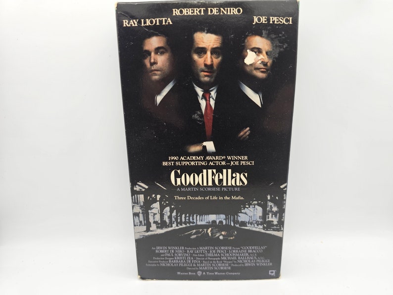 Goodfellas VHS Movie Videocassette Robert De Niro Ray Liotta Joe Pesci ...