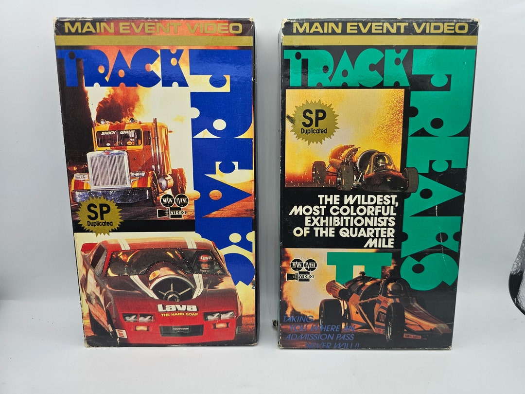 Track Freaks 1 & 2 VHS Vintage Drag Racing Car Videocassette Funny Cars ...