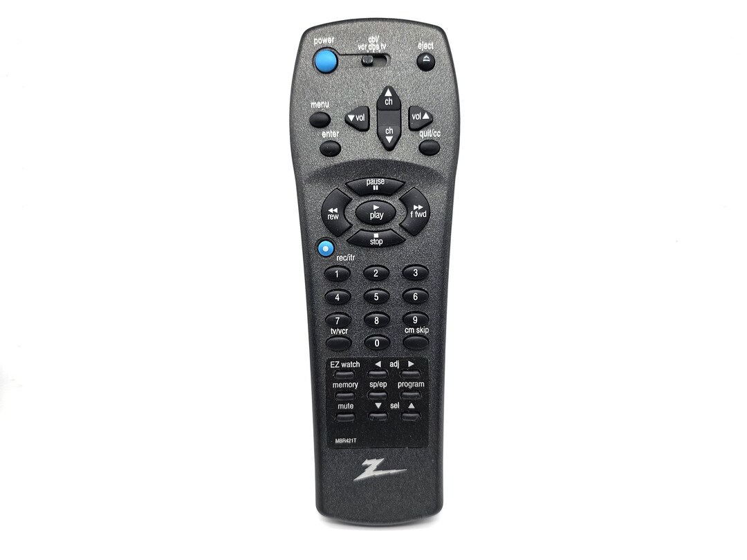 Zenith TV VCR Cable Remote Control Model MBR4121T Genuine Television ...